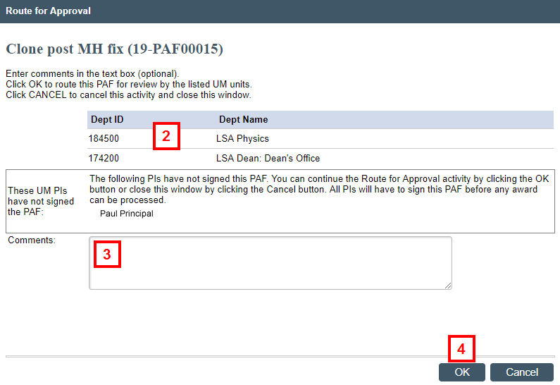Proposal Management: Create a PAF - Basics | ITS Documentation