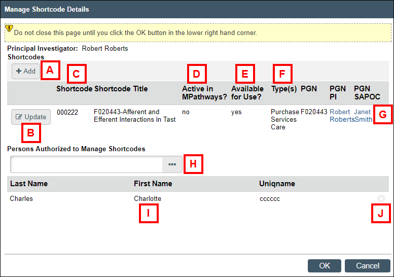 eRAM: Working with Shortcodes / ITS Documentation