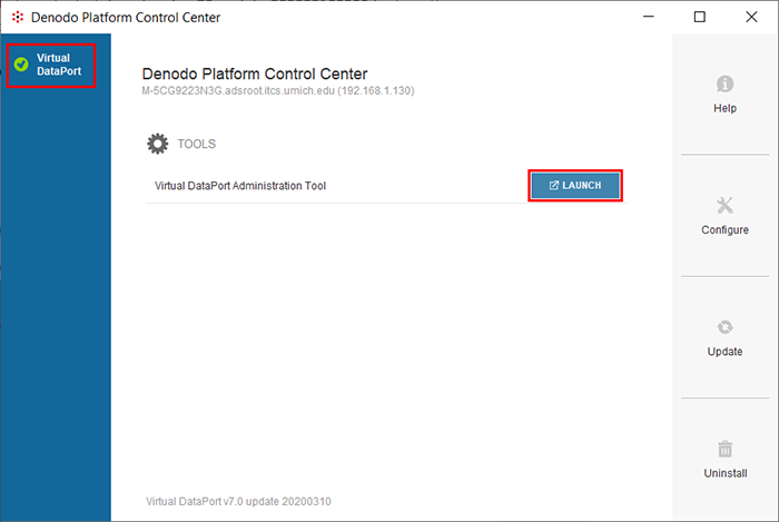 Denodo_LaunchButton / ITS Documentation