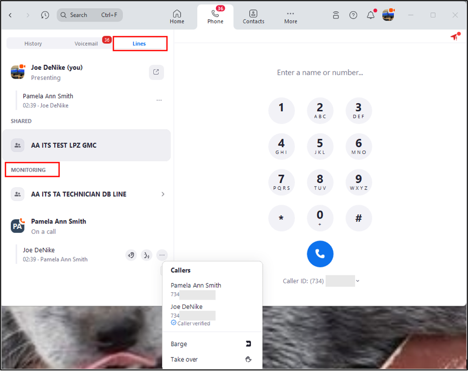 U-M Zoom Phone Call Monitoring / ITS Documentation