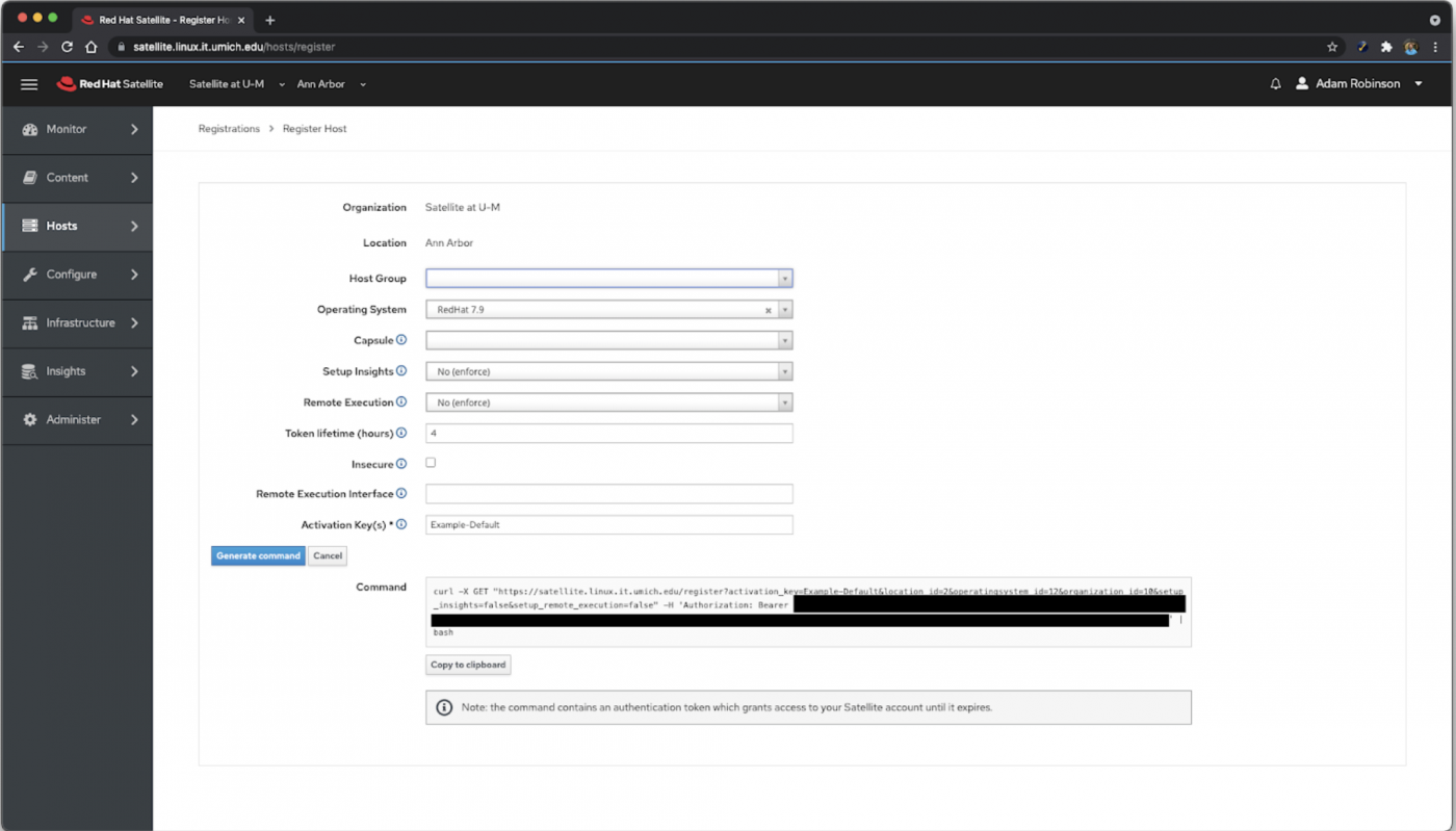 How to Register Hosts to my Host Collection in Red Hat Satellite at U-M ...