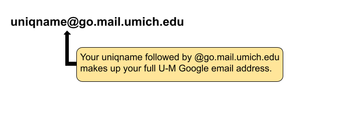 Your U-M email address image / ITS Documentation