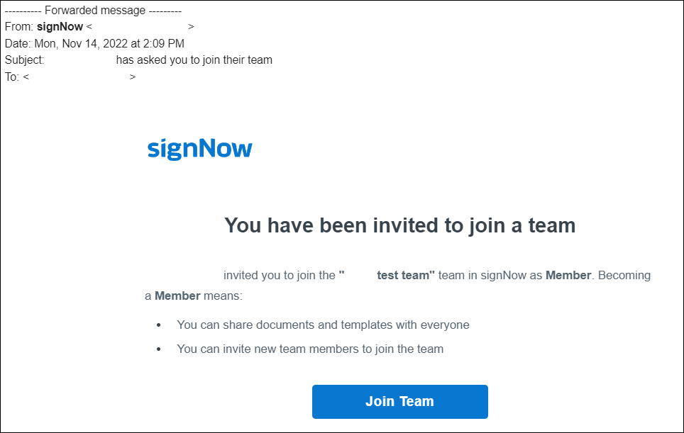 SignNow: Setting Up a Team | ITS Documentation