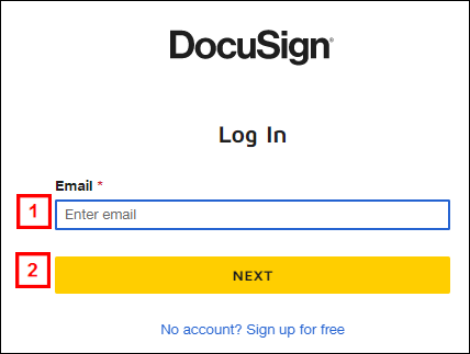 DocuSignLogin1 | ITS Documentation