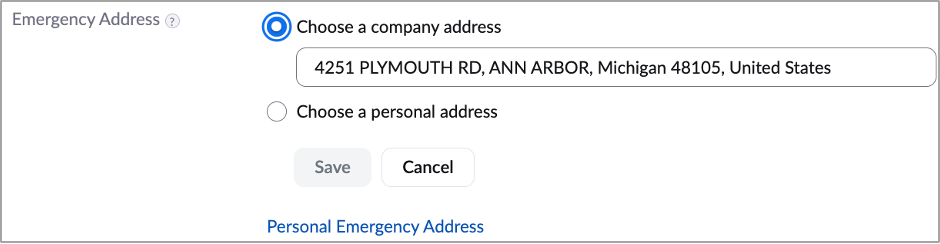 Emergency Address Setup | ITS Documentation
