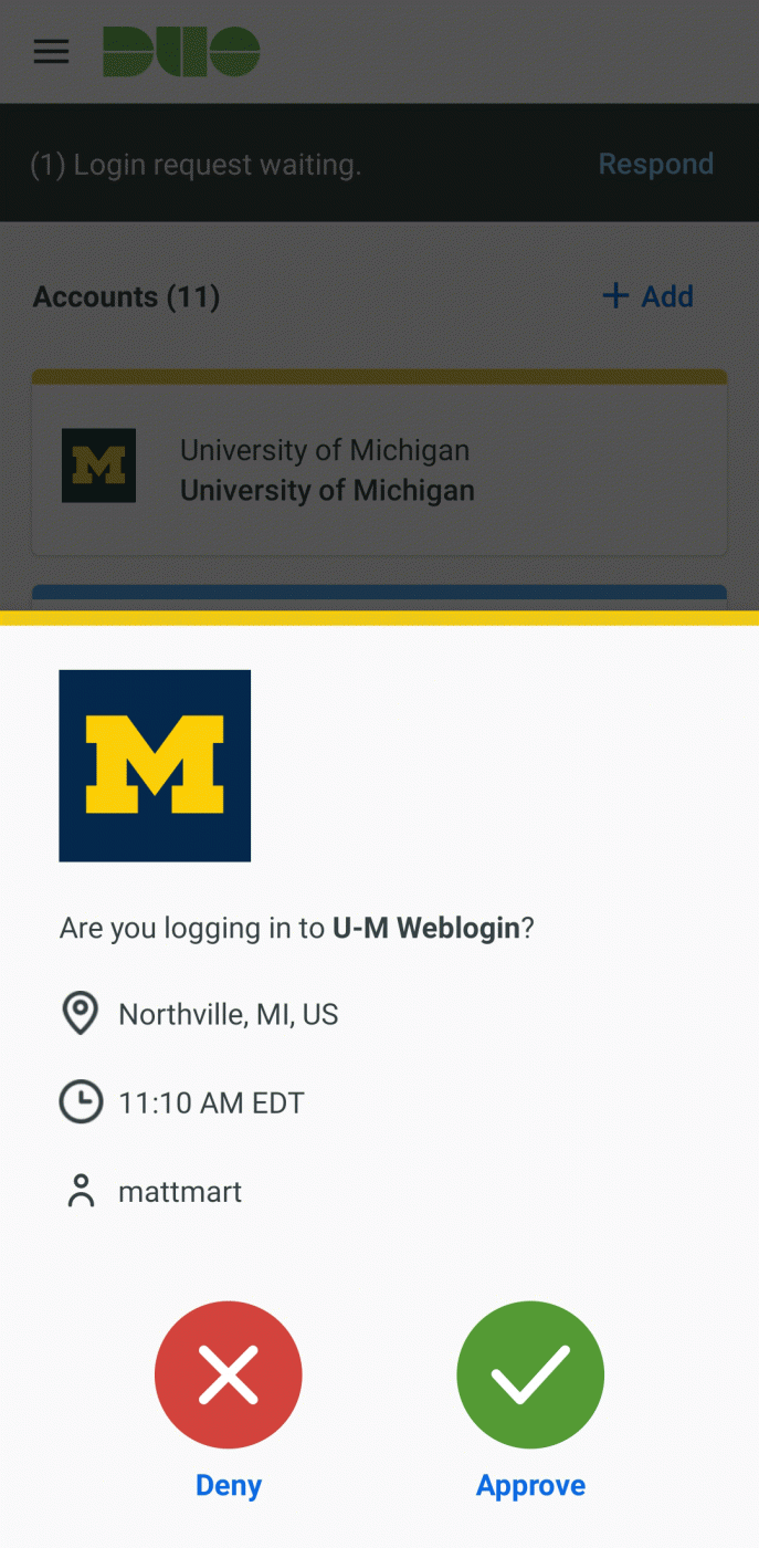 Duo Push on Phone | ITS Documentation